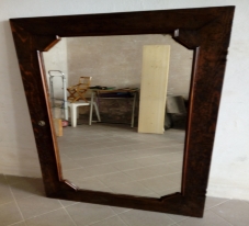 Specchio Antico con cornice in legno 